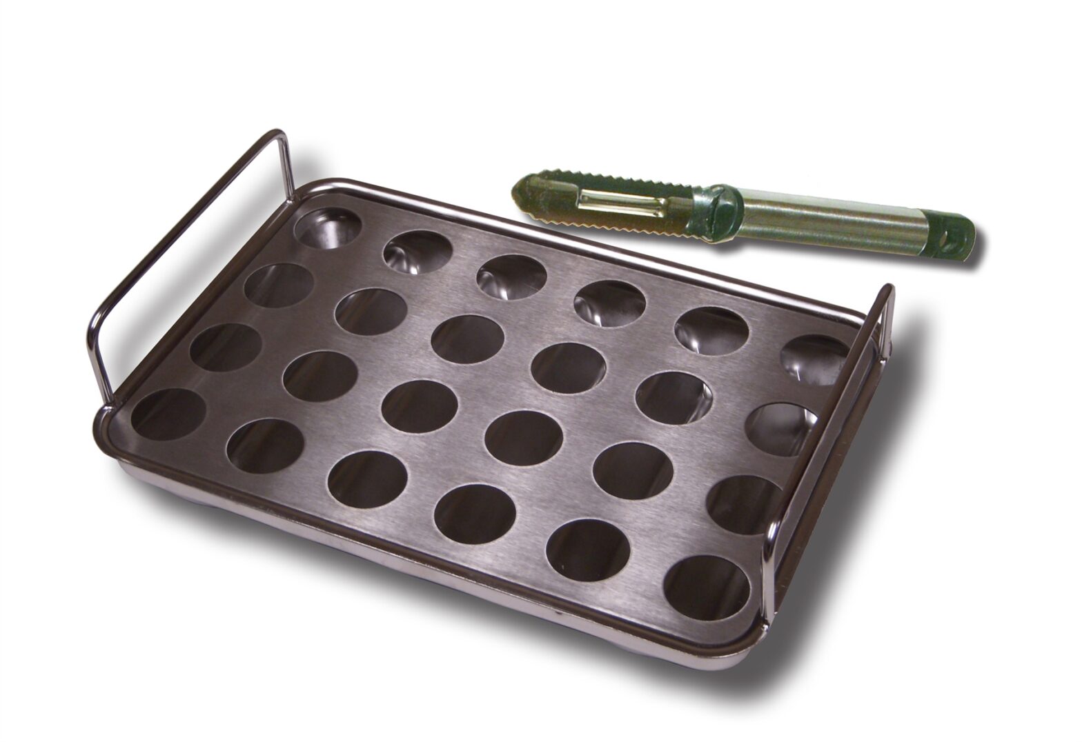 24-Hole Jalapeno Rack and "V" Bottom Cooking Tray with Corer Tool ...