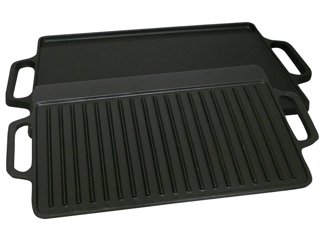 14" x 28" Two-sided Pre-Seasoned Cast Iron Griddle - Metal Fusion, Inc.