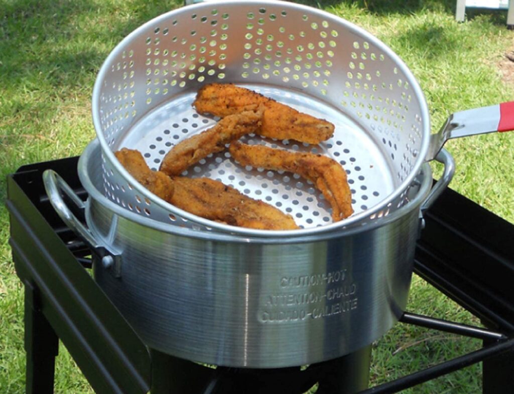 10 Quart Aluminum Fry Pan and Basket - Metal Fusion, Inc.