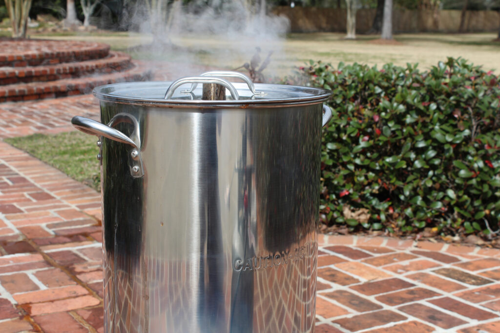 30 Quart Stainless Steel Turkey Skewer Pot™ Cooking Set with Basket ...